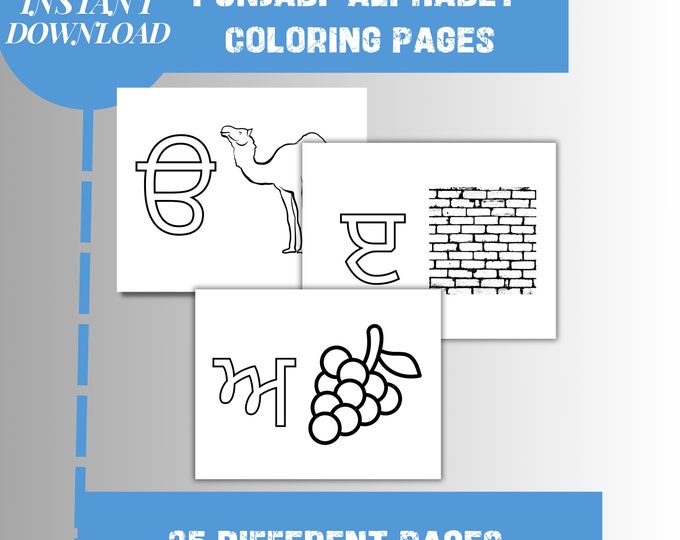 Punjabi Alphabets Tracing Worksheets, Learn to Write Punjabi Alphabets ...