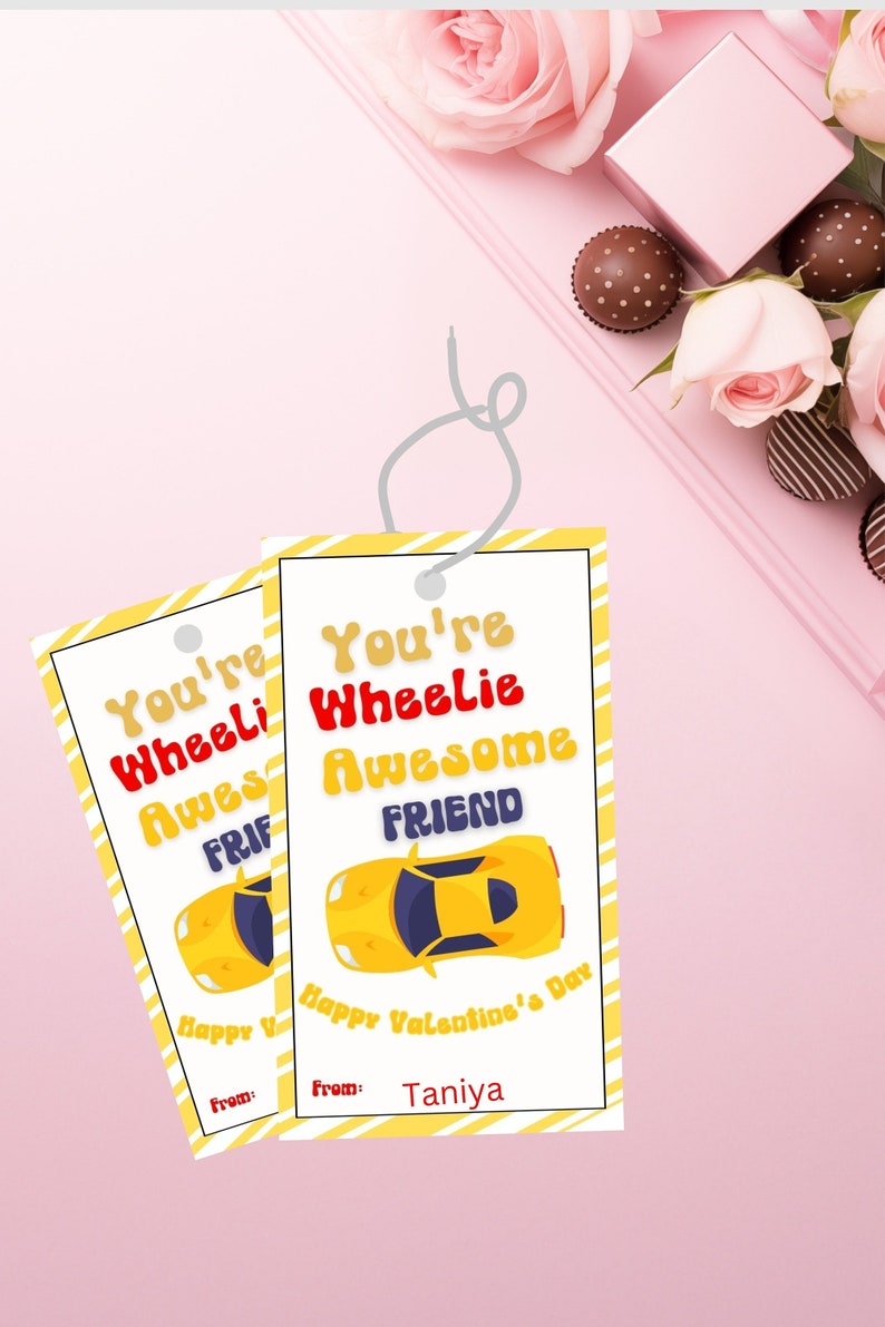 Happy Valentine's Day Treat Gift Tag, Printable Gift Tag, School Party ...