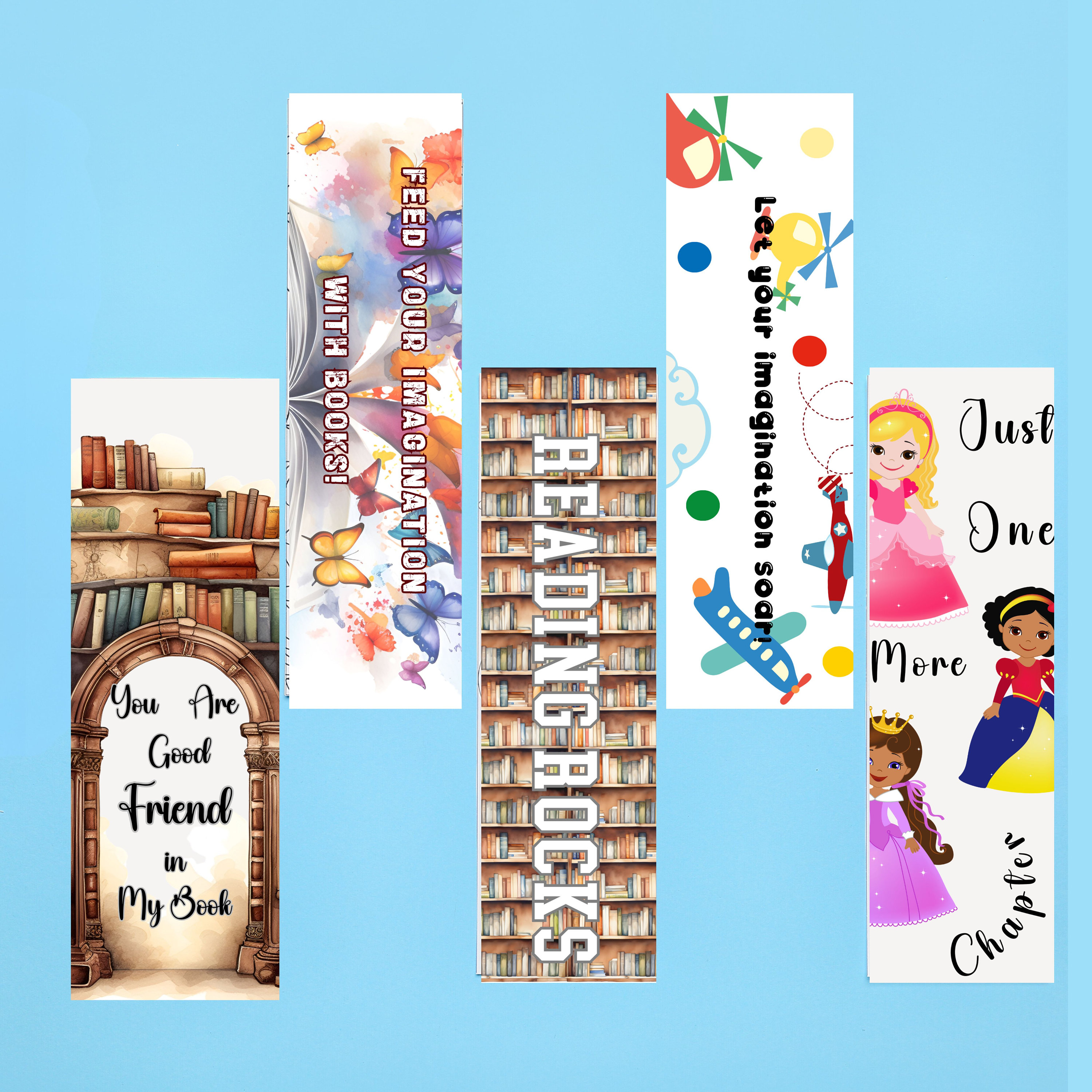 Printable Bookmarks, Bookmarks for Children, Editable Bookmarks, Party ...