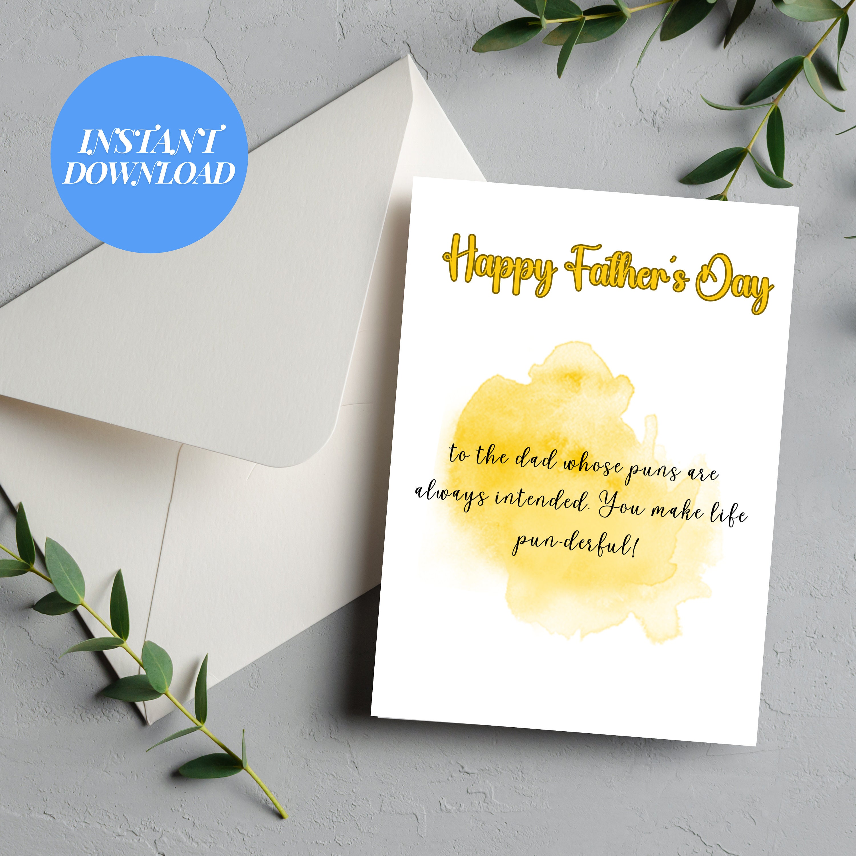 Printable Fathers Day Card I Funny Fathers Day Card - Happy Father's ...