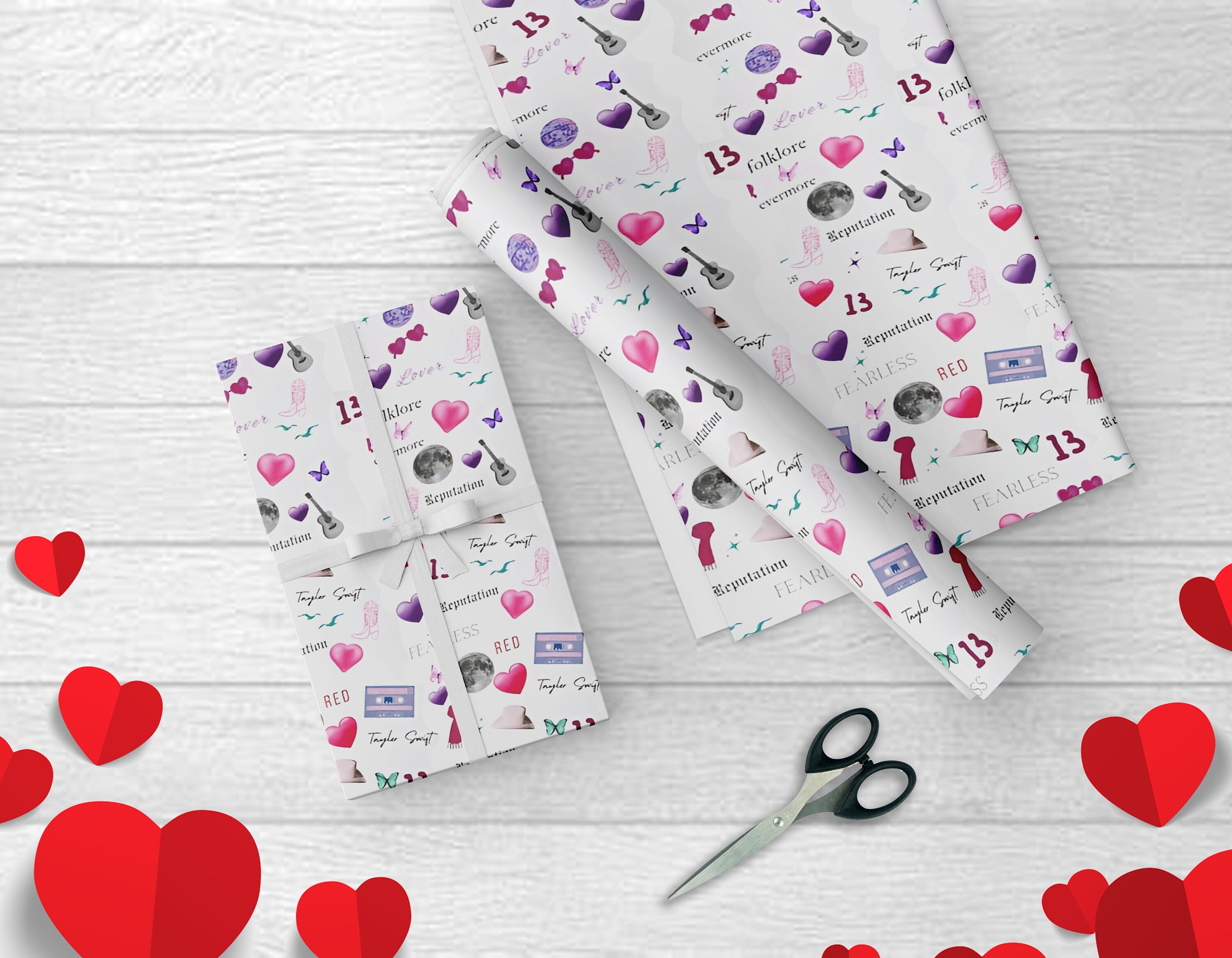 The Eras Tour Taylor Wrapping Paper, Taylor Birthday Wrapping Paper ...
