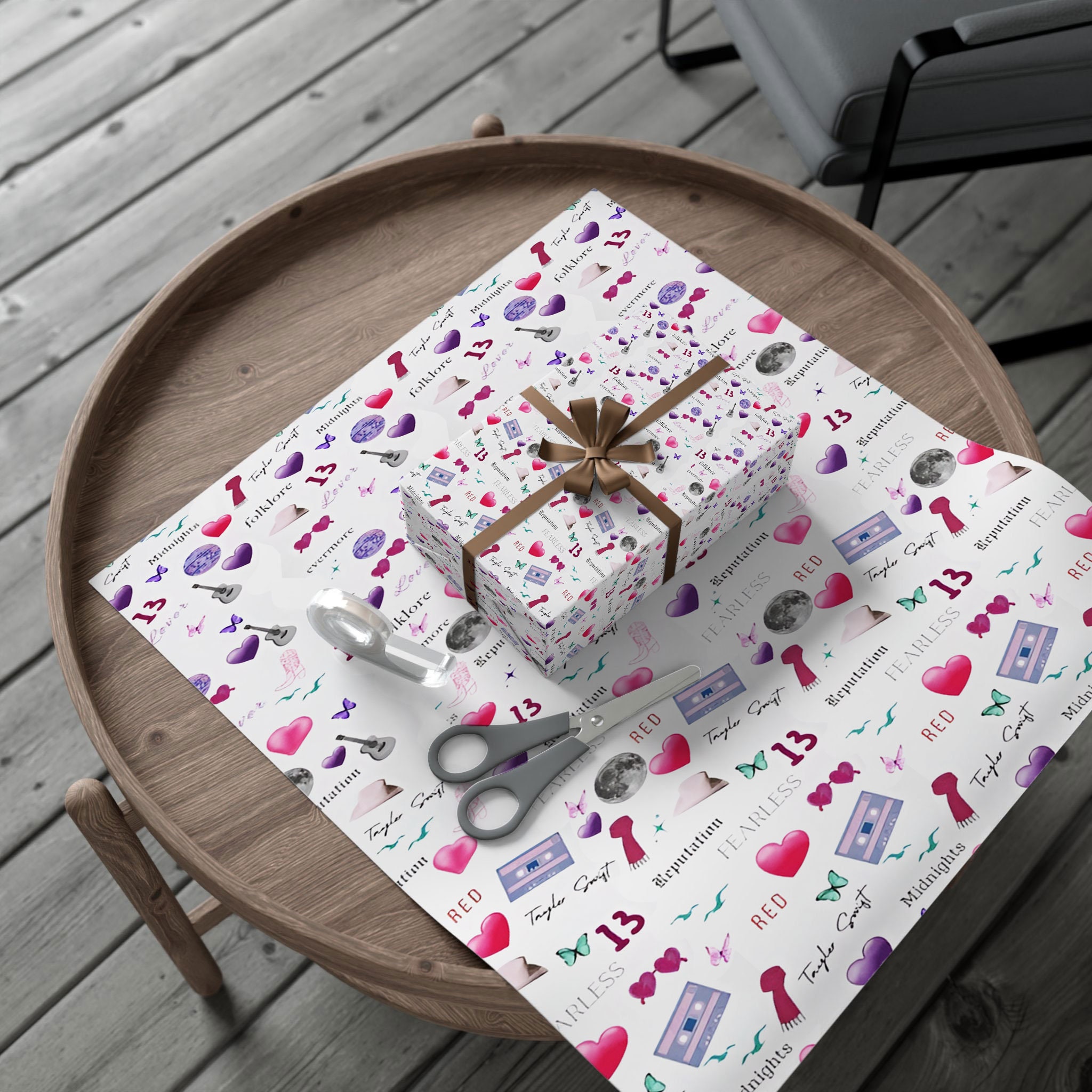 The Eras Tour Taylor Wrapping Paper, Taylor Birthday Wrapping Paper ...