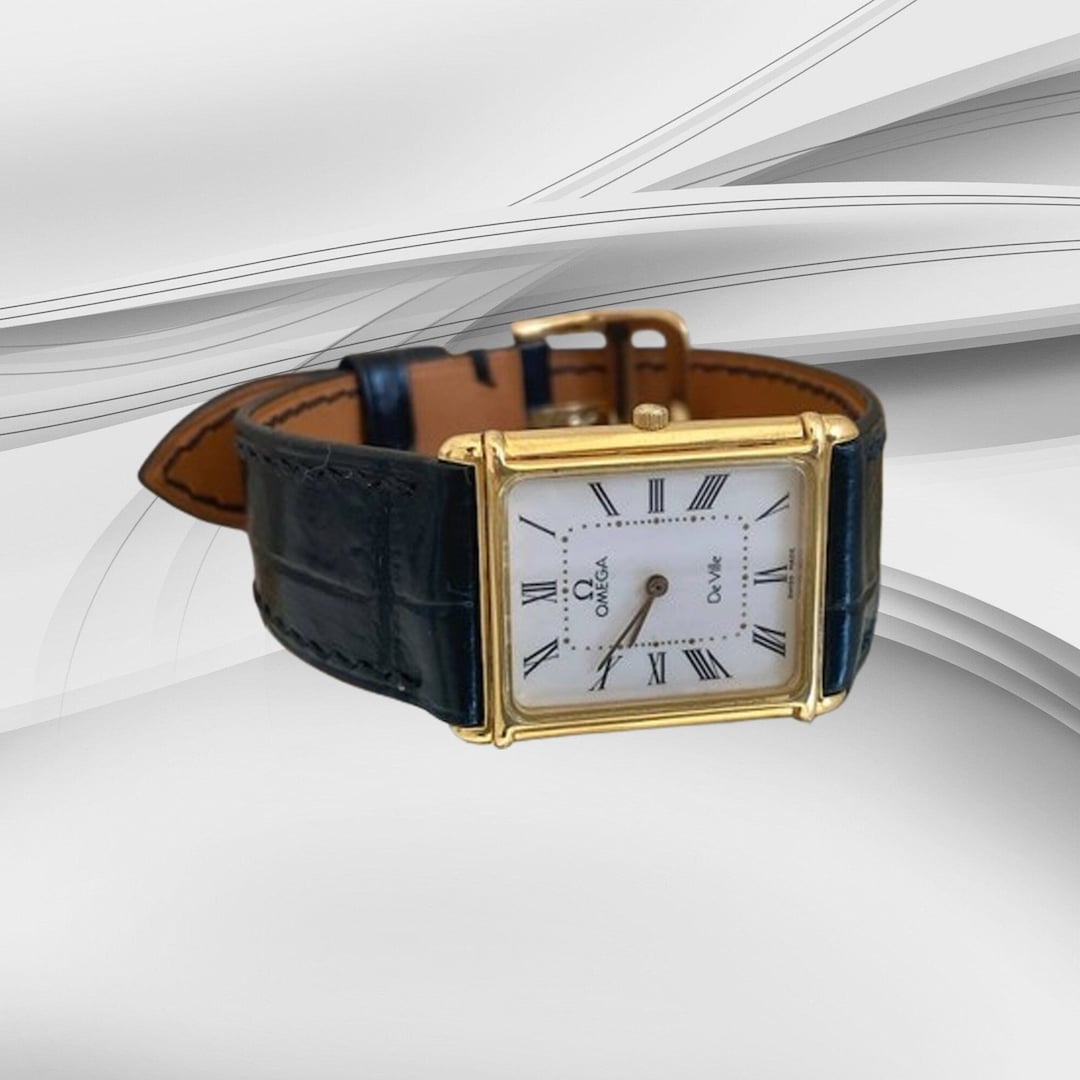 OMEGA Tank Beautiful Enamel Dial Art Deco Classic Watch - Etsy