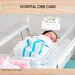 Hospital Name Sign, NICU Card Name, Name Announcement, Hospital Crib ...