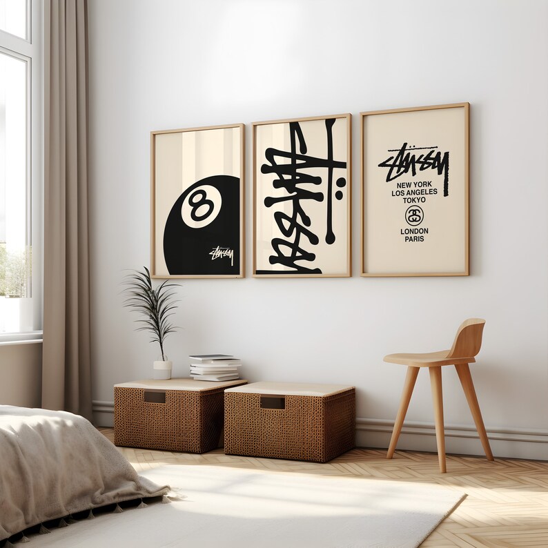 Hypebeast Posters / Set of 3 Fashion Poster / Hypebeast / Digital ...