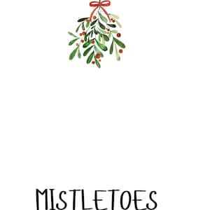 Cutest Little Mistletoes Baby Footprint Craft, Personalized Christmas ...
