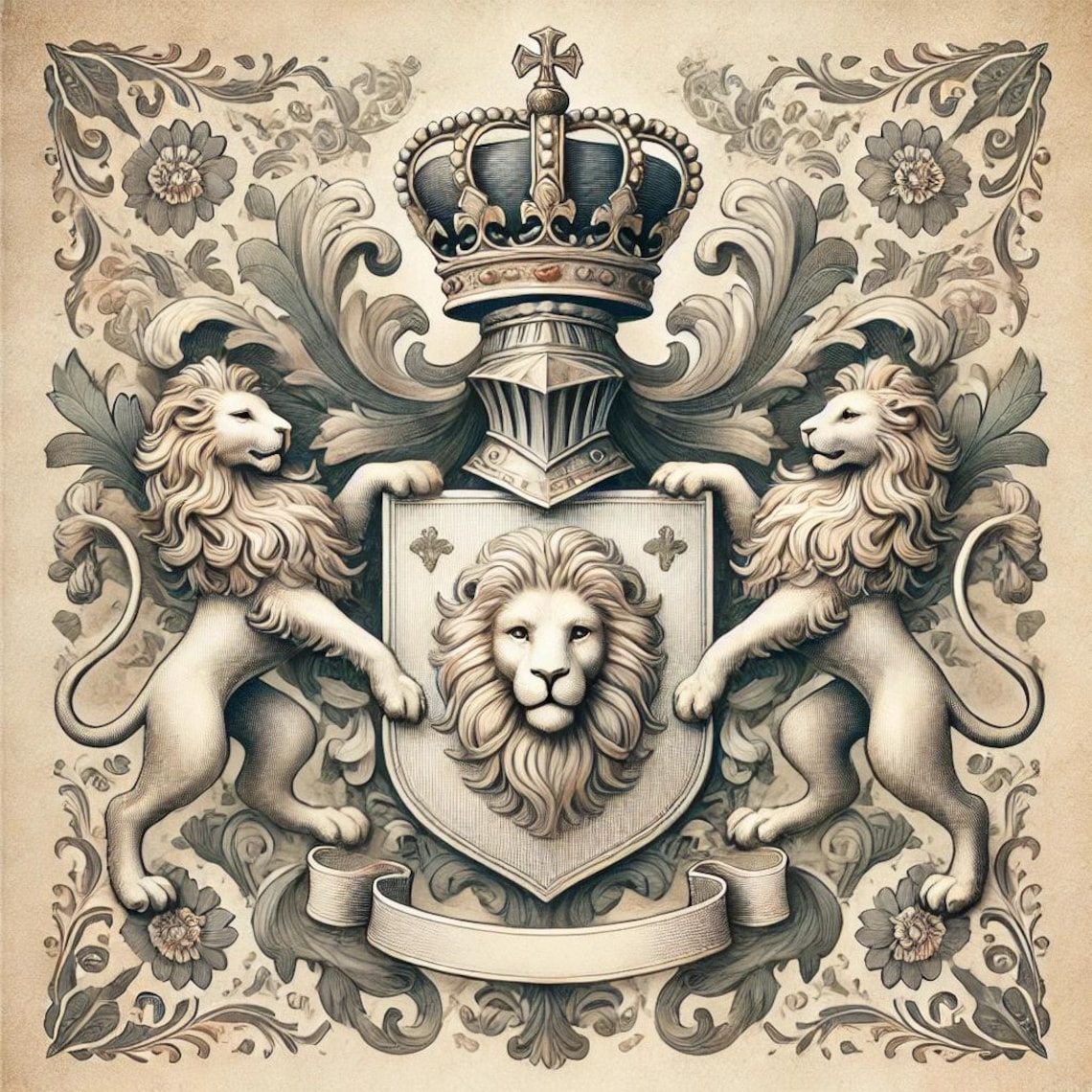 Create a Custom Family Crest Design Personalized Coat of Arms Heraldic ...