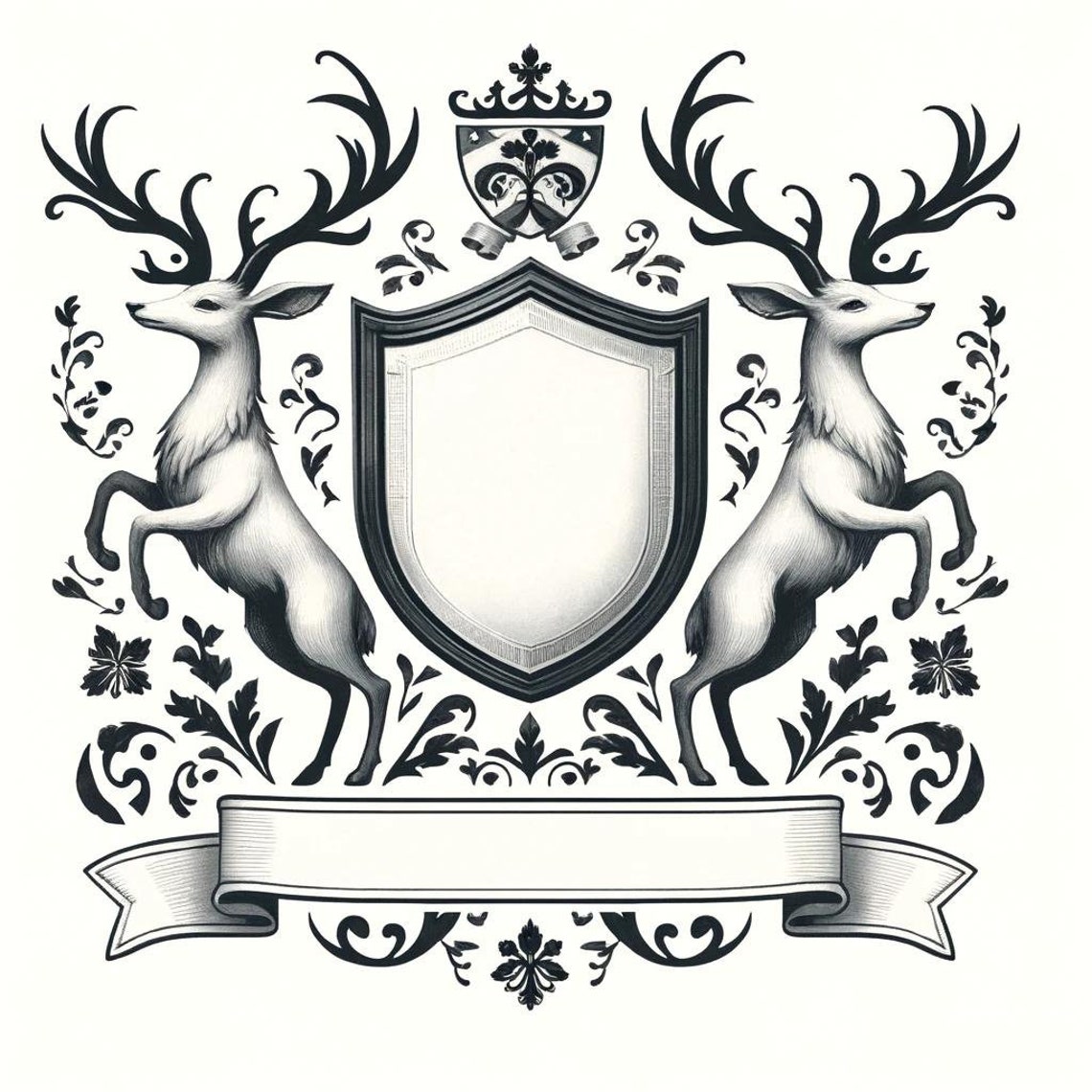 Create a Custom Family Crest Design Personalized Coat of Arms Heraldic ...