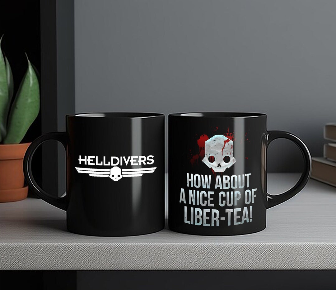 The How About a Nice Cup of Liber-tea Mug, Helldivers 2 Inspired Mug ...