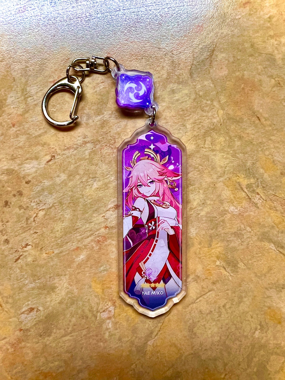 Genshin Keychain Yae Miko Gift for Genshin Fan Genshin Imapct Merch ...