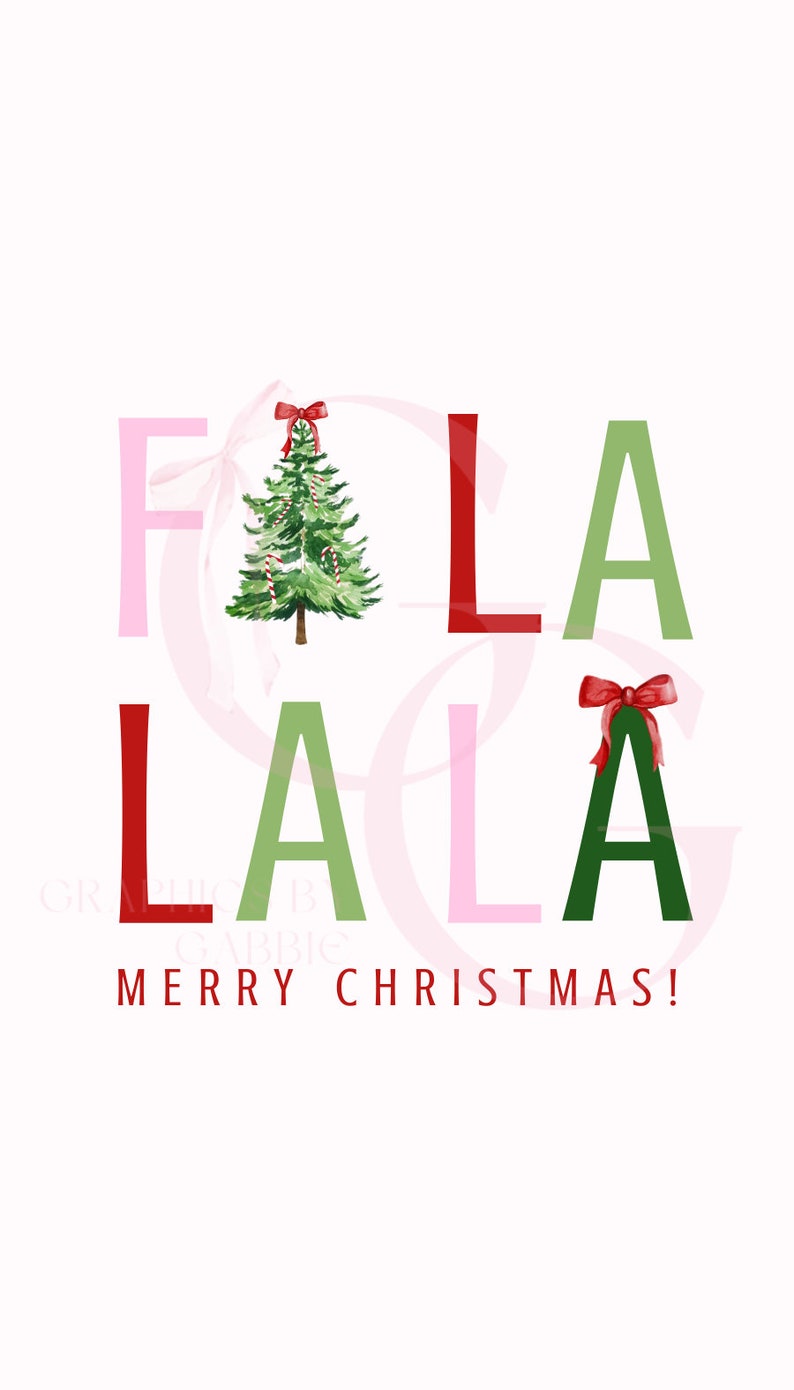 Holiday Fa La La Gift Tag - Etsy