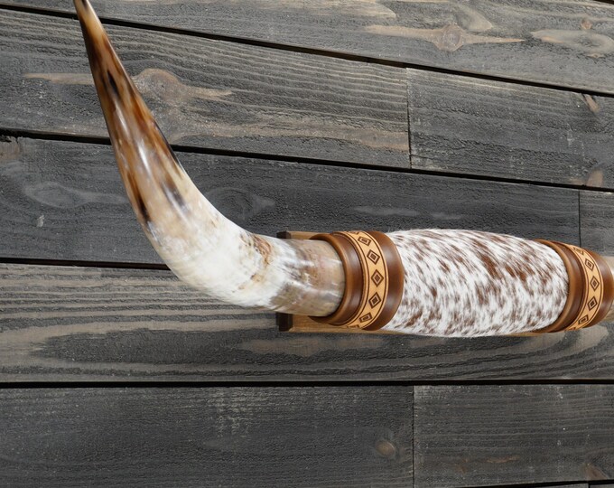 Longhorn Wall Mount 4' 1" - Real Steer Horns Western Decor - Authentic ...
