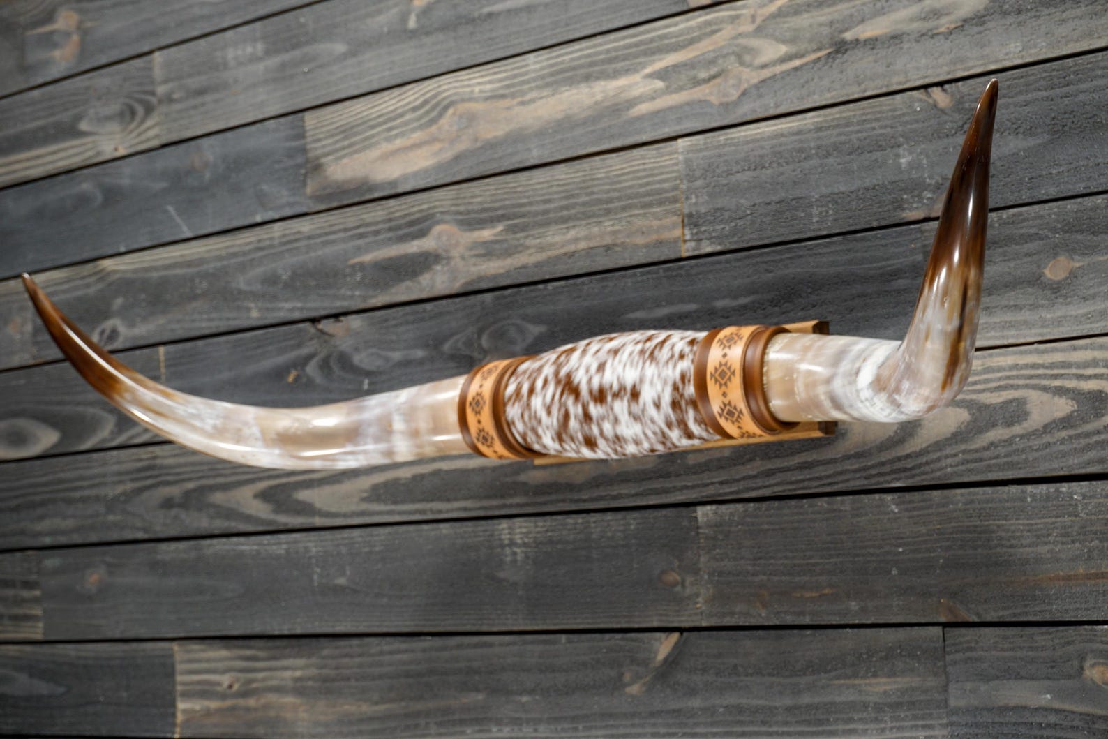 Longhorn Wall Mount 4' 2" - Real Steer Horns Western Decor - Authentic ...
