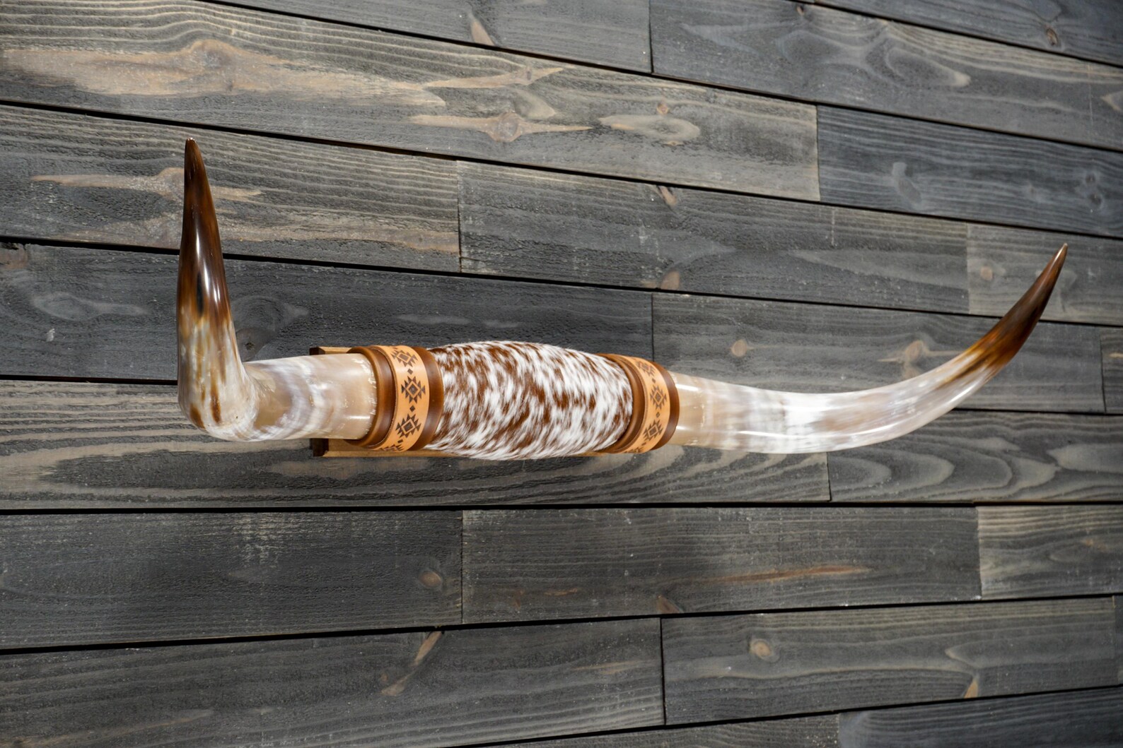 Longhorn Wall Mount 4' 2" - Real Steer Horns Western Decor - Authentic ...