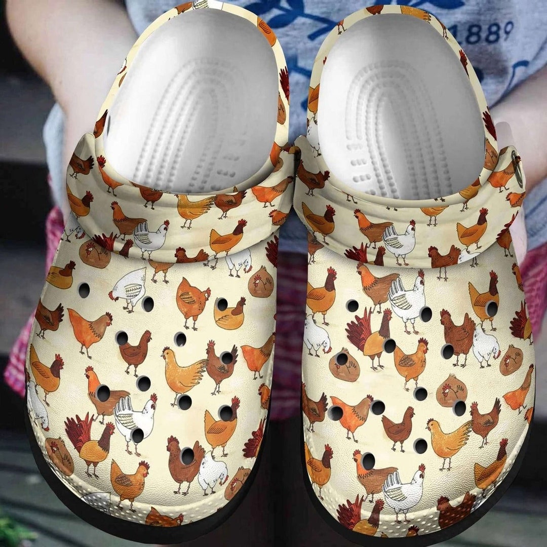 Personalized Farmer Chicken Slippers,chicken Shoes, Custom Name Chicken ...