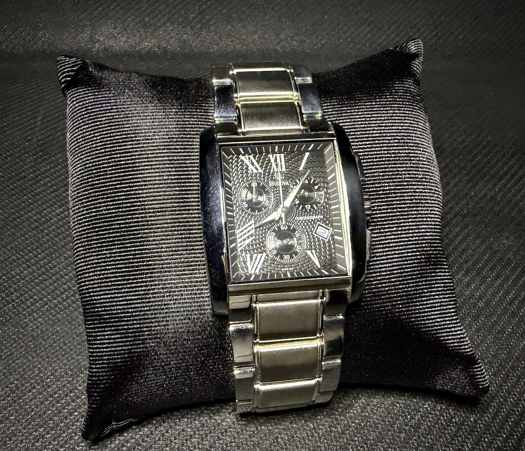 Brand New Bulova Intermezzo Chrono Black Stainless Steel Men's Watch ...