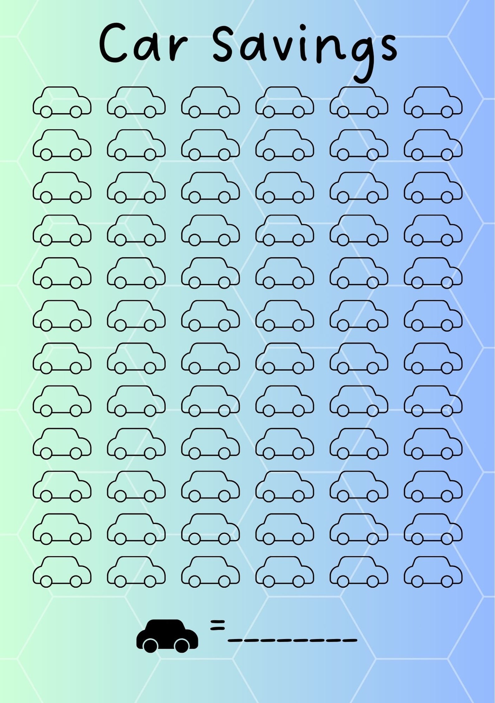 Car Savings Challenge - Etsy