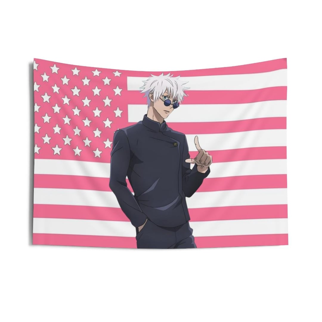 Gojo Flag Tapestry, JJK Wall Hanging Backdrop, Anime Tapestry - Etsy