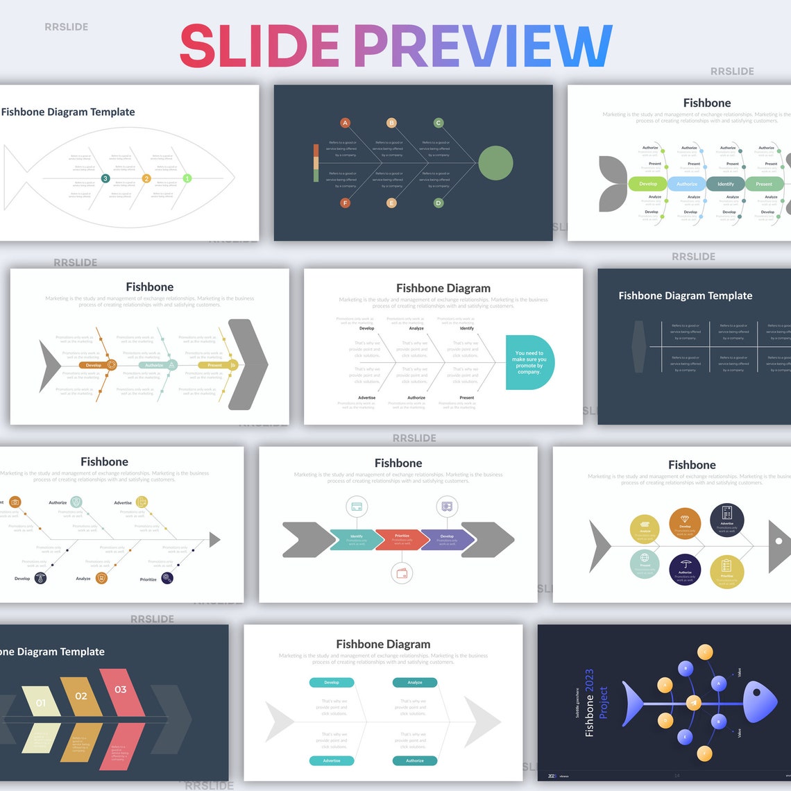 Fishbone Infographic Powerpoint Template Best Powerpoint Template, Easy ...