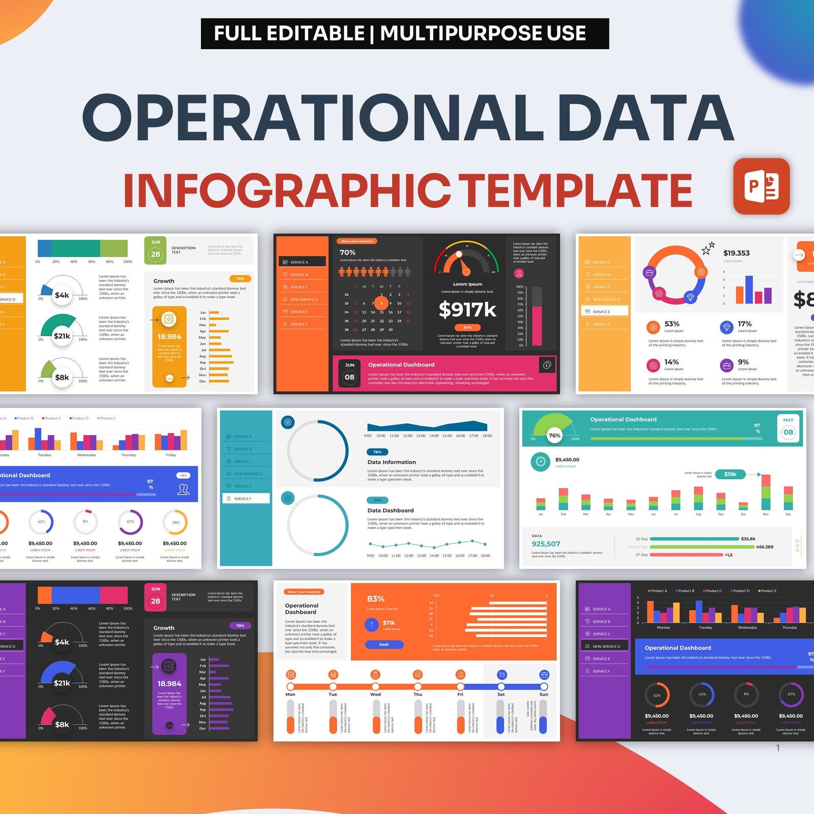 Operational Data Infographic Powerpoint Template Best Powerpoint ...