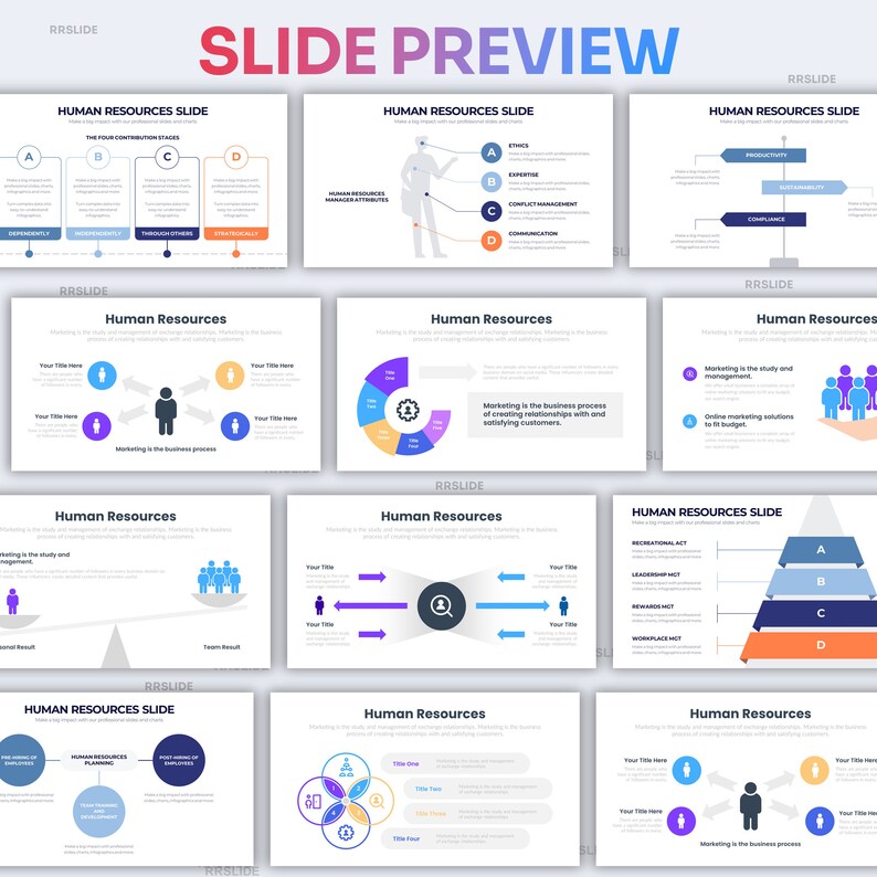 Human Resources Infographic Powerpoint Template | Best Powerpoint ...