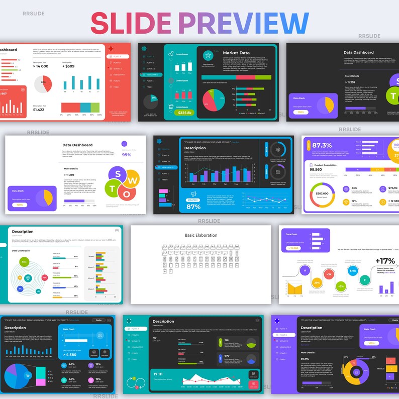 Data Visual Infographic Powerpoint Template | Best Powerpoint Template ...