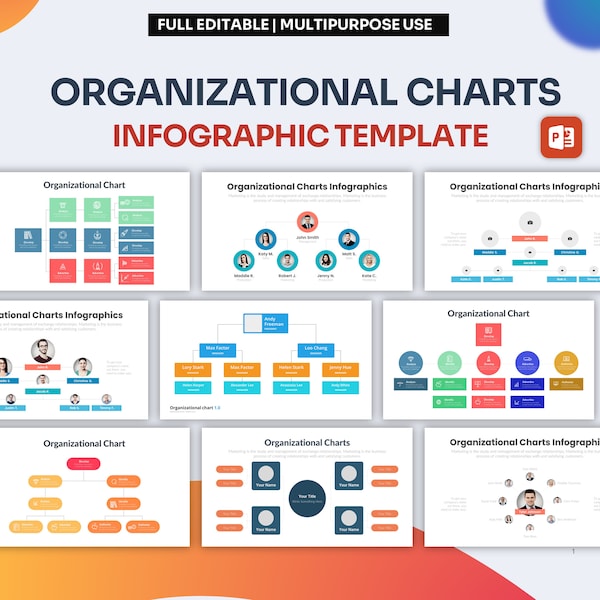 Powerpoint Org Chart - Etsy