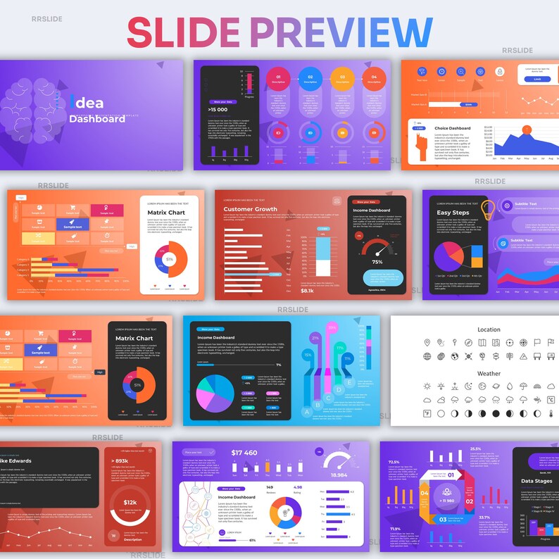 Idea Data Infographic Powerpoint Template Best Powerpoint Template, Easy to Edit, Professional ...