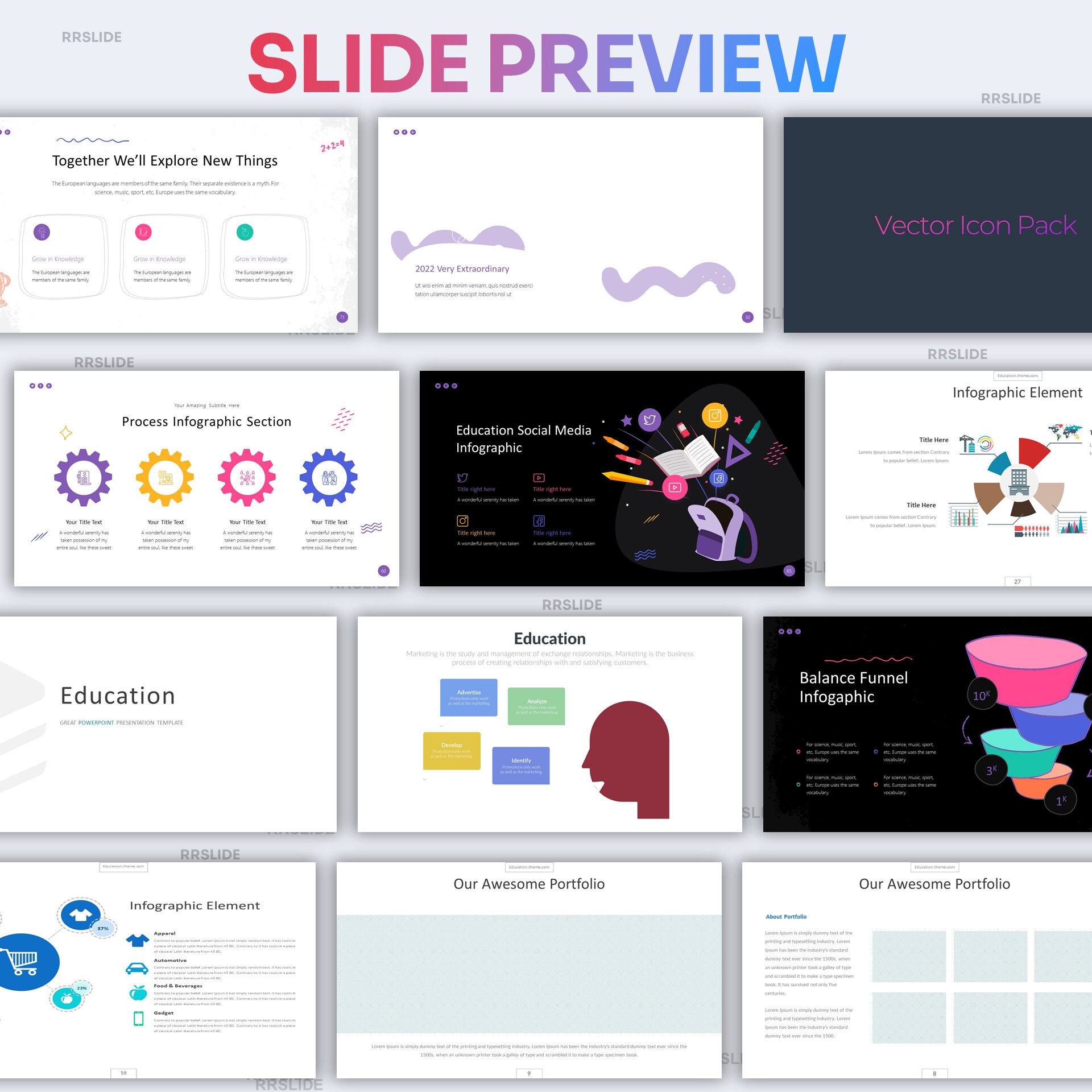 Education Diagrams Infographic Powerpoint Template Best Powerpoint ...