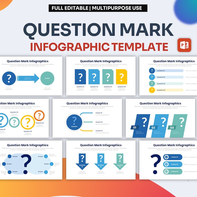 Question Mark Infographic Powerpoint Template | Best Powerpoint ...