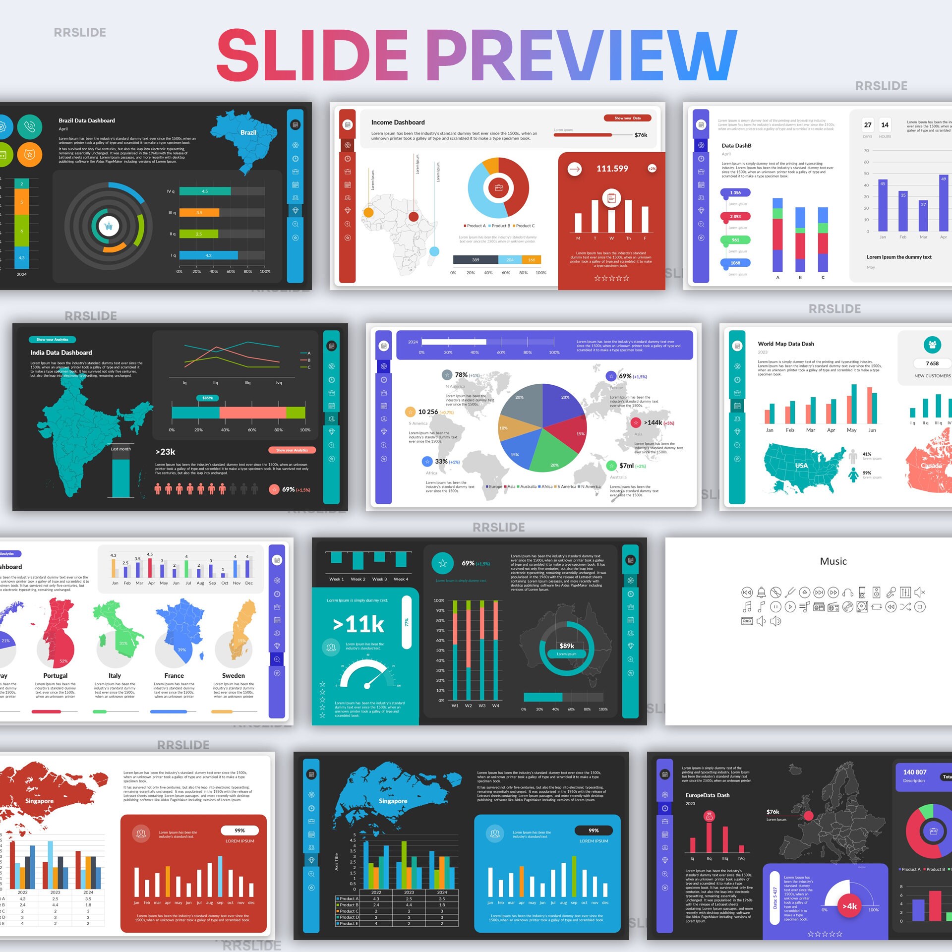 Map Data Infographic Powerpoint Template Best Powerpoint Template, Easy ...