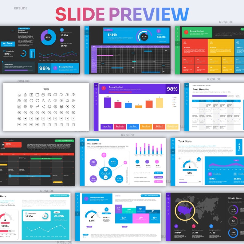 Data Interactive Infographic Powerpoint Template | Best Powerpoint ...