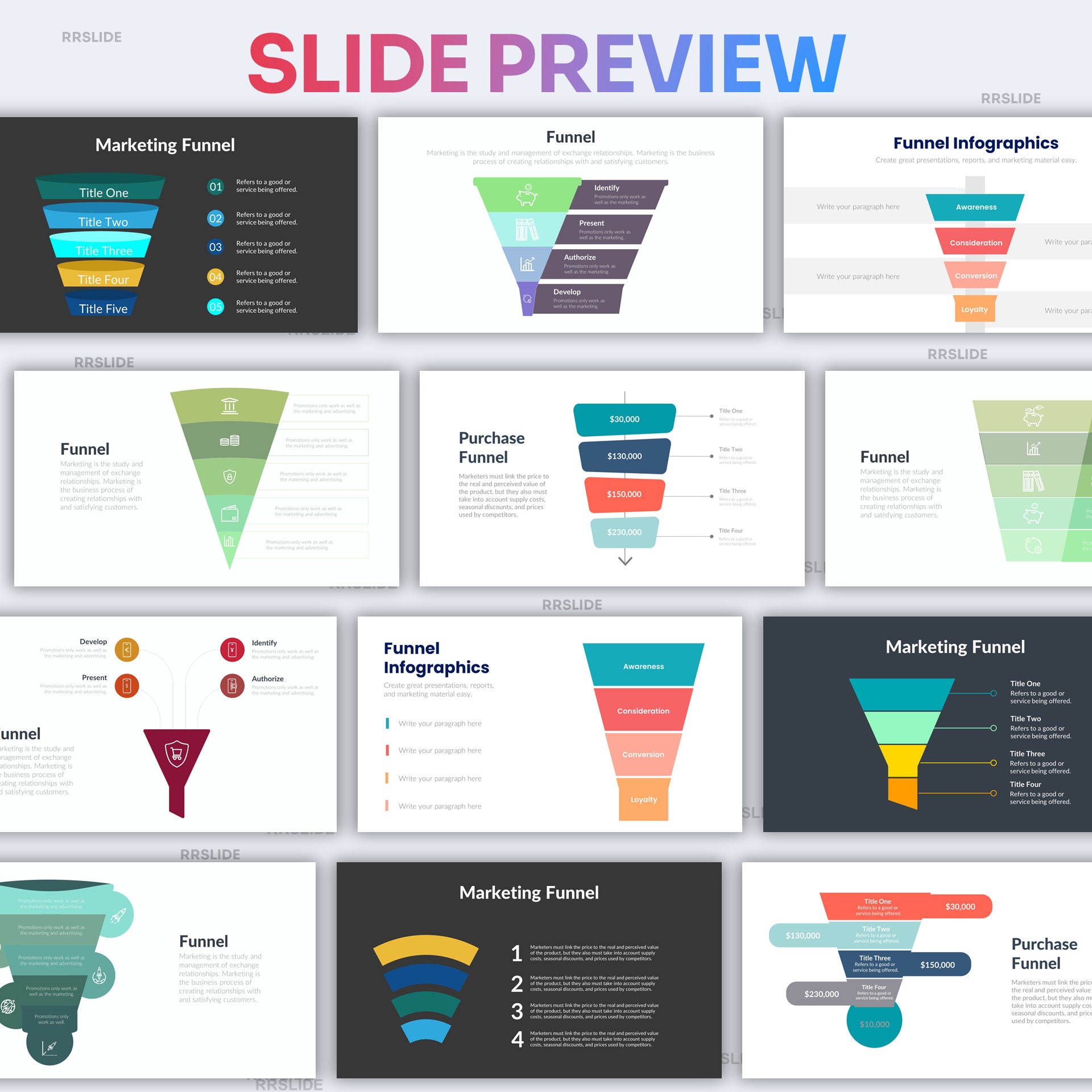 Funnel Infographic Powerpoint Template | Best Powerpoint Template, Easy ...