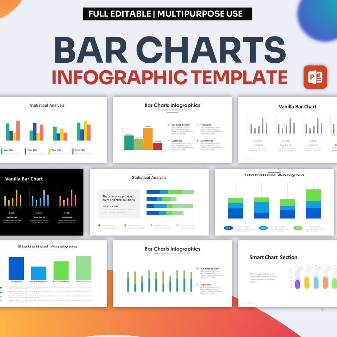 Bar Charts Infographic Powerpoint Template | Best Powerpoint Template ...