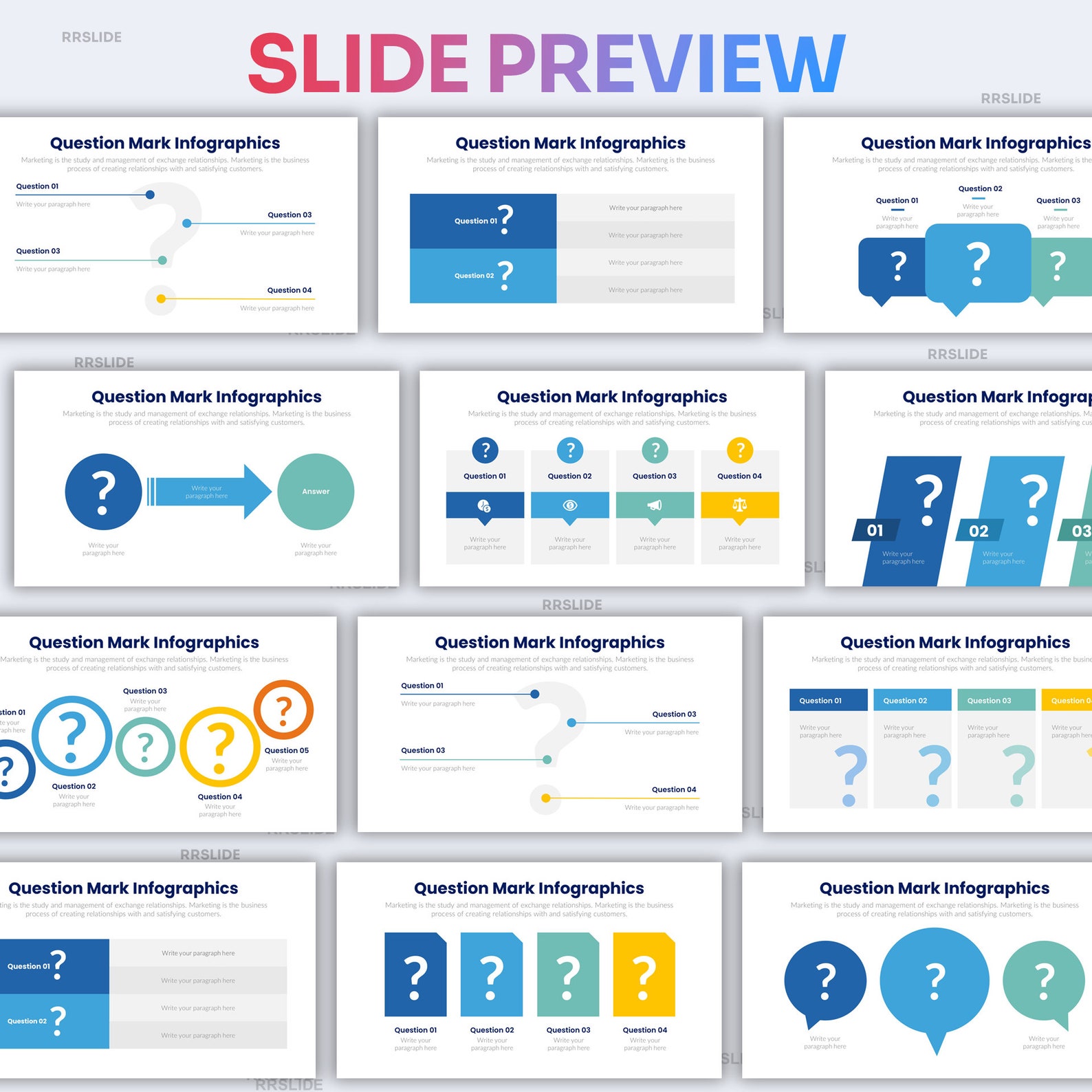 Question Mark Infographic Powerpoint Template Best Powerpoint Template ...
