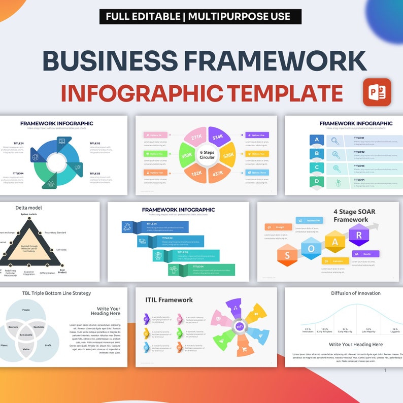 Business Framework Infographic Powerpoint Template | Best Powerpoint ...