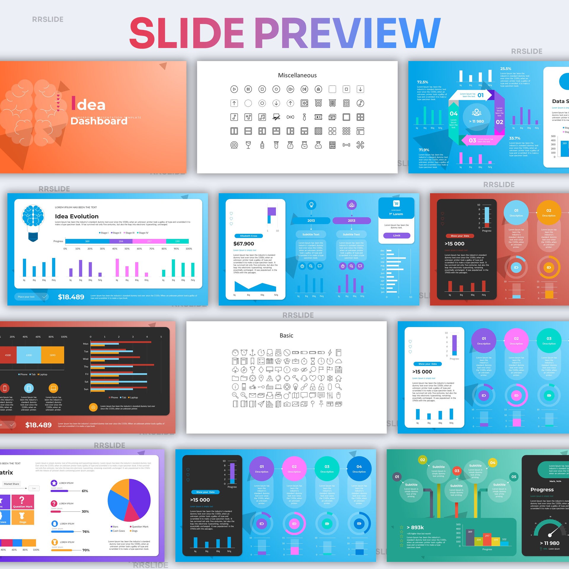 Idea Data Infographic Powerpoint Template Best Powerpoint Template ...