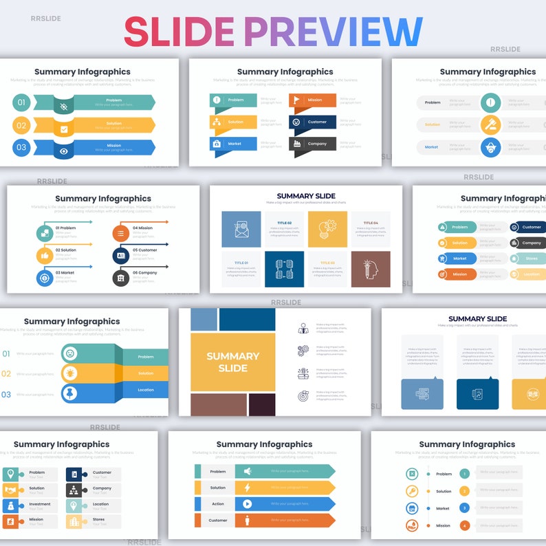 Executive Summary Infographic Powerpoint Template | Best Powerpoint ...