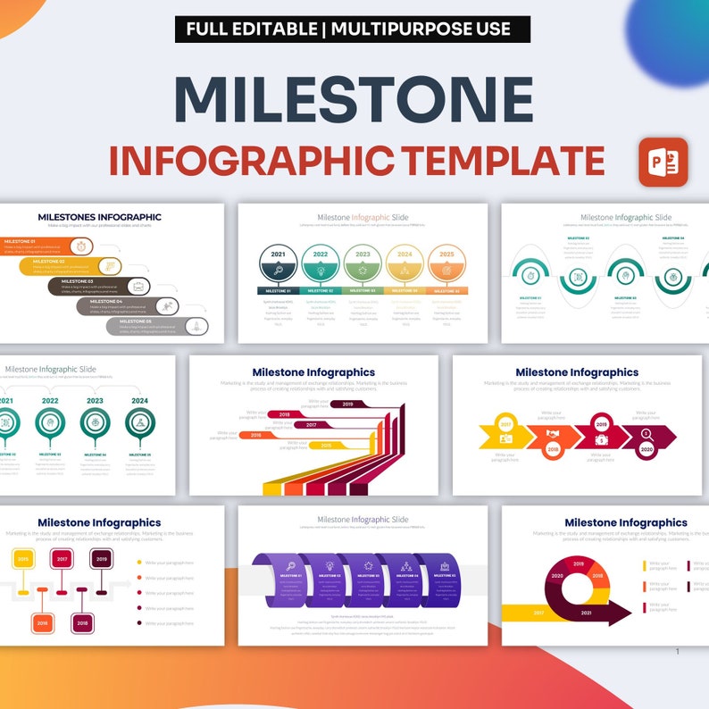 Milestone Infographic Powerpoint Template | Best Powerpoint Template ...
