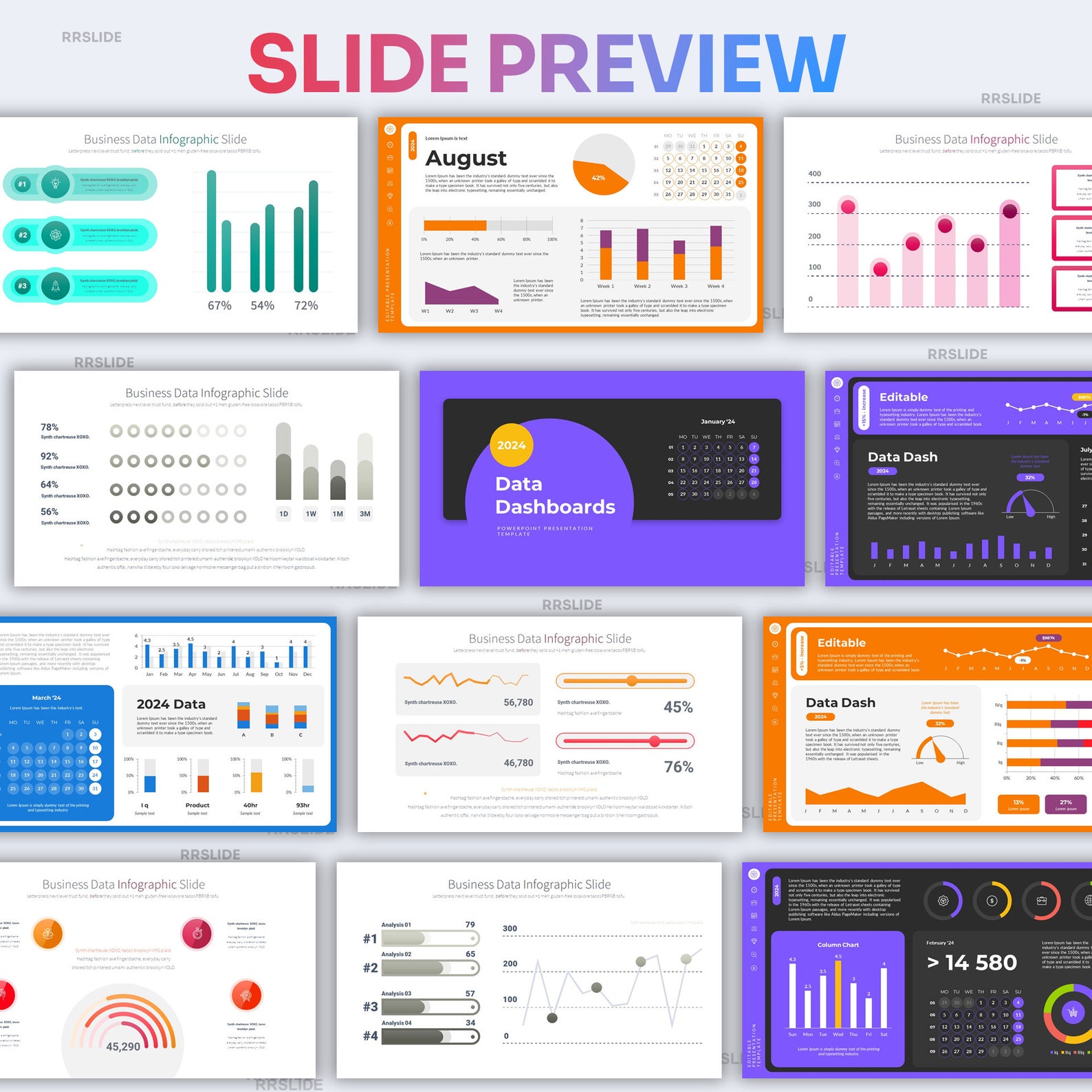 Data Analysis Infographic Powerpoint Template | Best Powerpoint ...