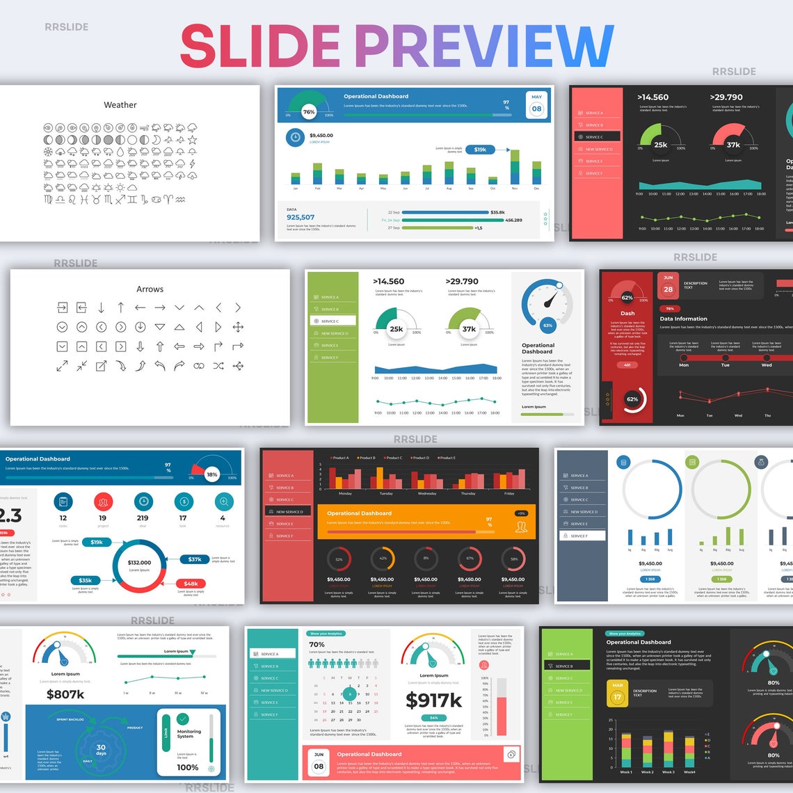 Operational Data Infographic Powerpoint Template | Best Powerpoint ...