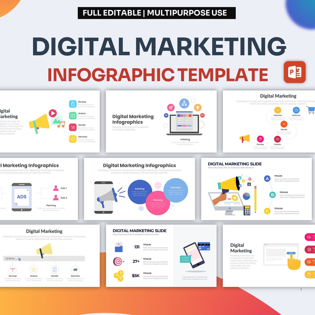 Digital Marketing Infographic Powerpoint Template | Best Powerpoint ...