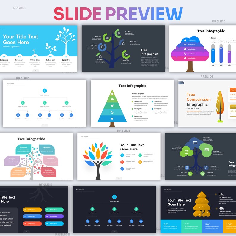 Tree Vector Infographic Powerpoint Template | Best Powerpoint Template ...