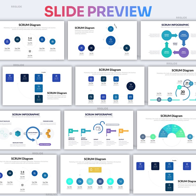 Scrum Infographic Powerpoint Template | Best Powerpoint Template, Easy ...