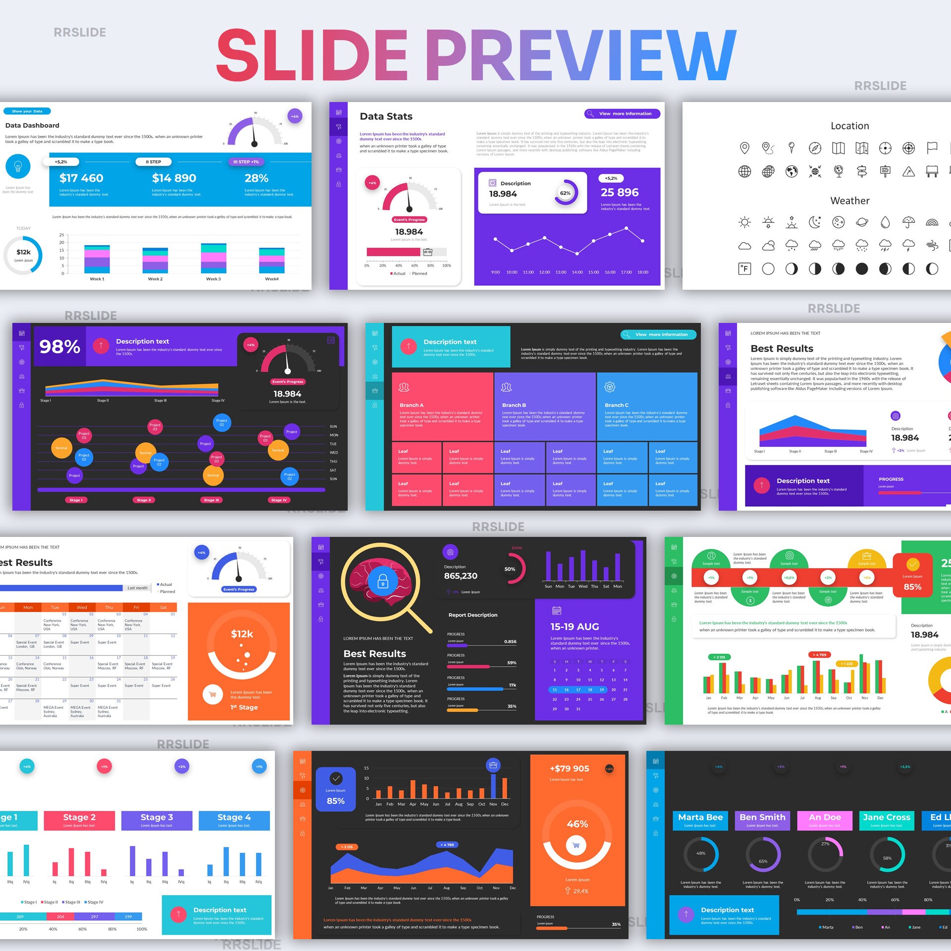 Data Interactive Infographic Powerpoint Template | Best Powerpoint ...
