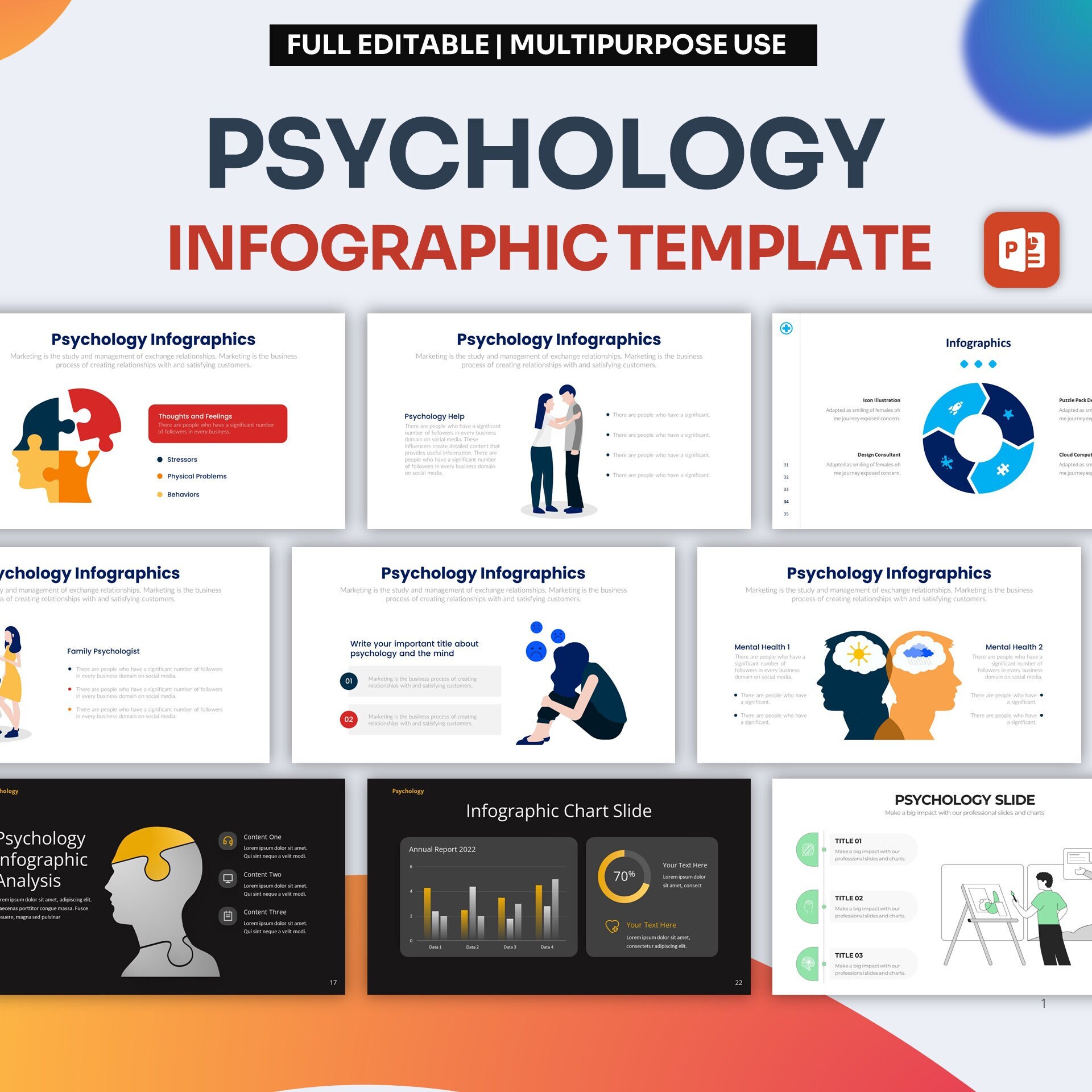 Psychology Infographic Powerpoint Template | Best Powerpoint Template ...