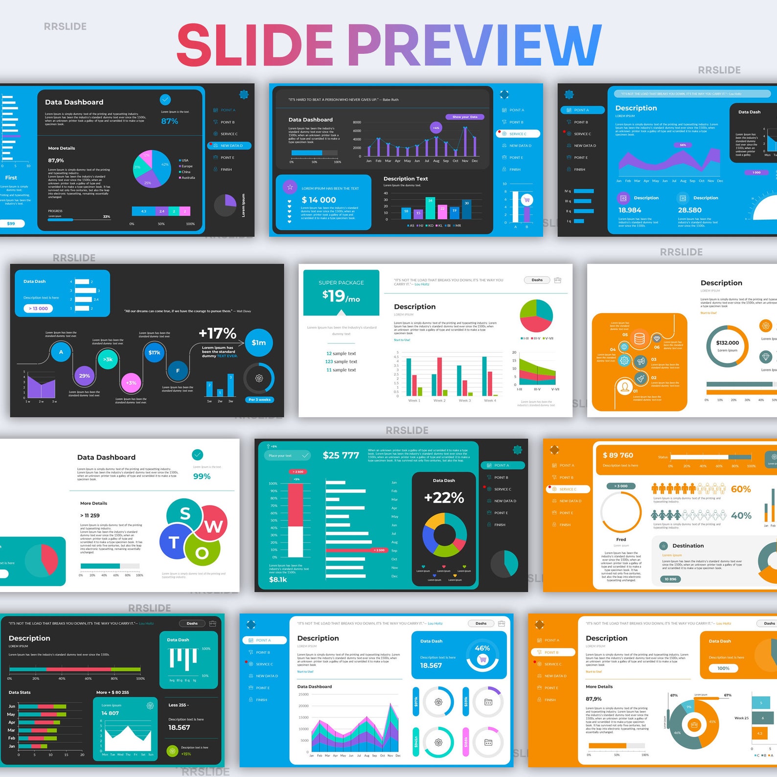 Data Visual Infographic Powerpoint Template | Best Powerpoint Template ...