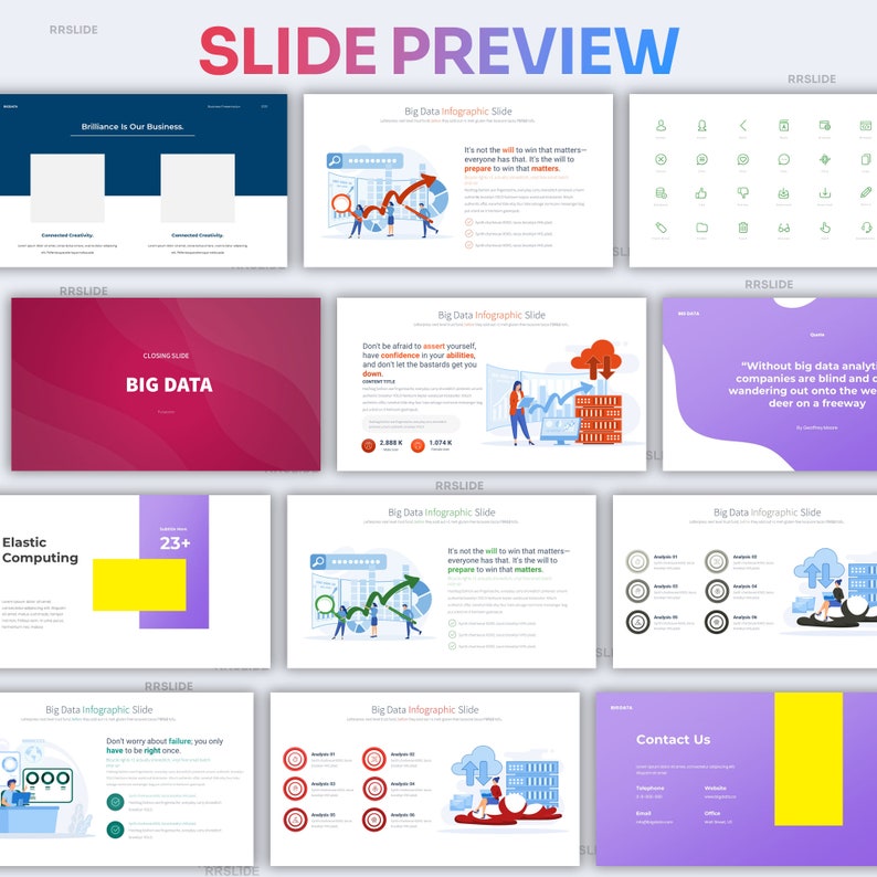 Big Data Slides Infographic Powerpoint Template | Best Powerpoint Template, Easy to Edit ...