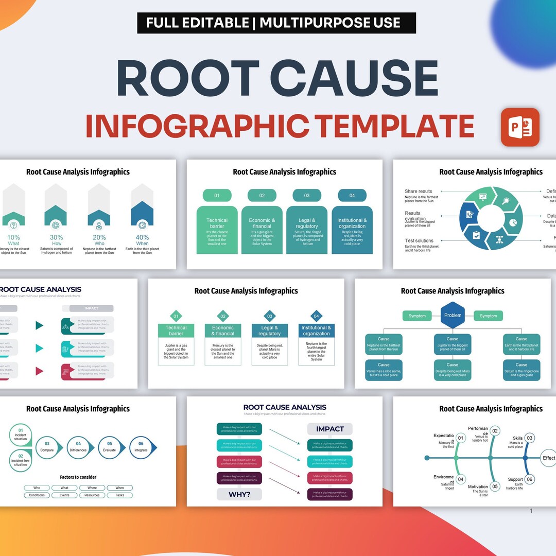 Root Cause Infographic Powerpoint Template | Best Powerpoint Template ...