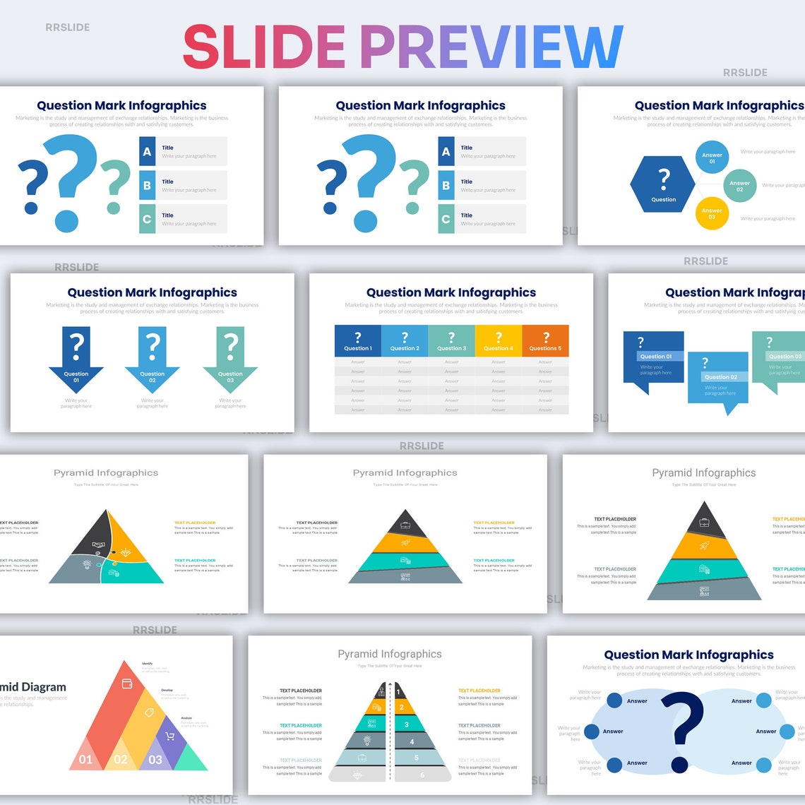 Question Mark Infographic Powerpoint Template Best Powerpoint Template ...